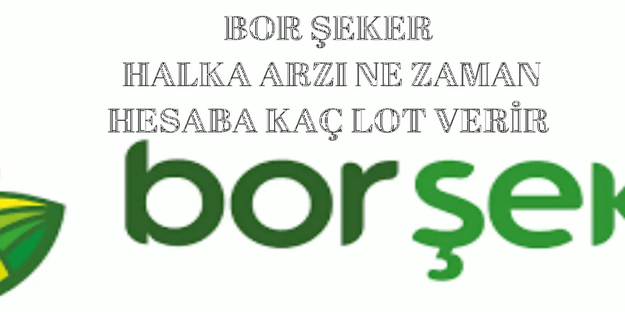 Bor Şeker BORSK Halka Arz Oluyor! Hesaba Kaç Lot Düşer!